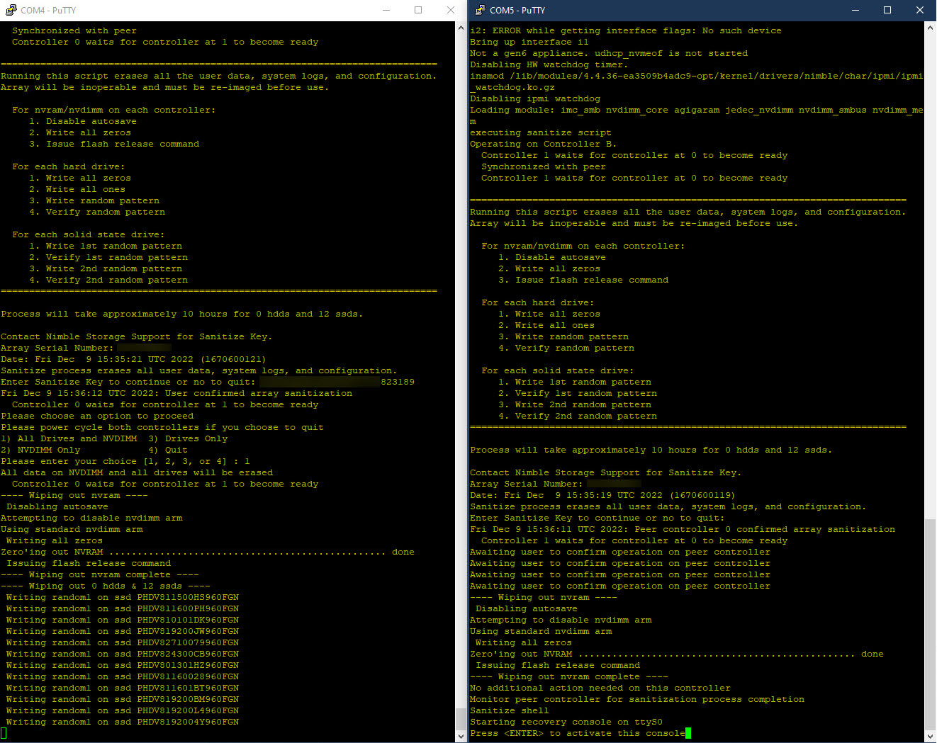 HOWTO: Sanitize / secure wipe a @HPE_Storage Nimble Array for asset ...